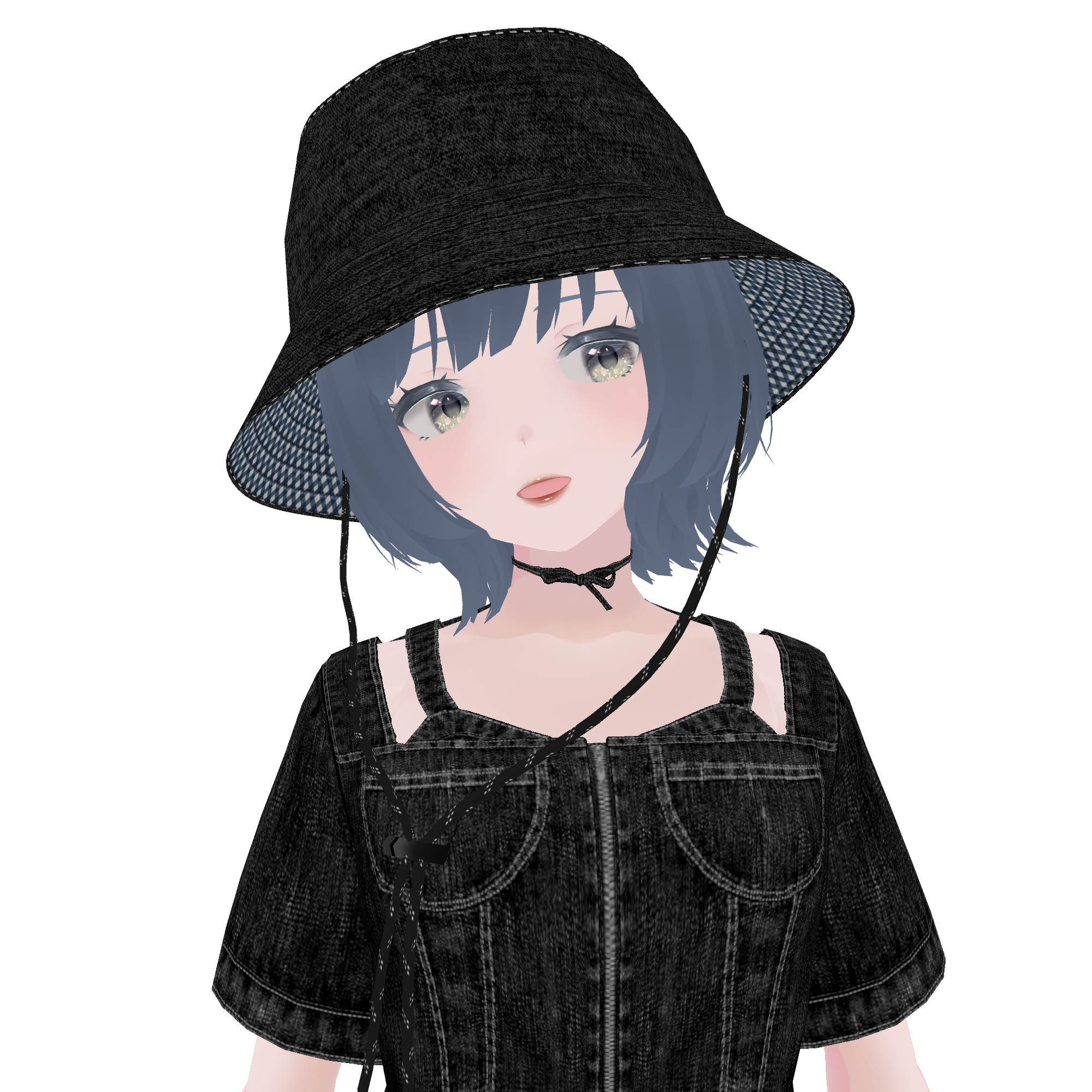 【VRoid】裏地プリントバケットハット printed lining bucket hat - αρχη_vroid/アルケー - BOOTH