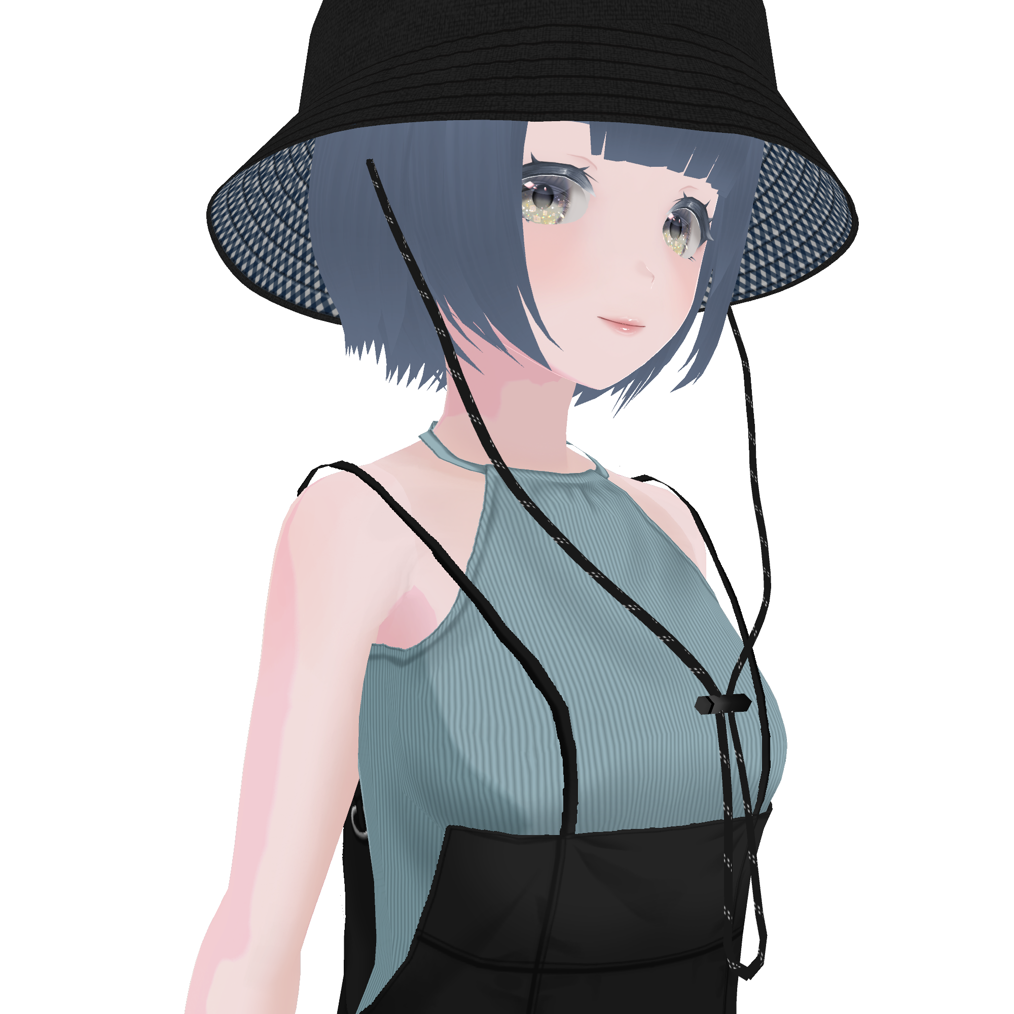 【VRoid】裏地プリントバケットハット printed lining bucket hat - αρχη_vroid/アルケー - BOOTH