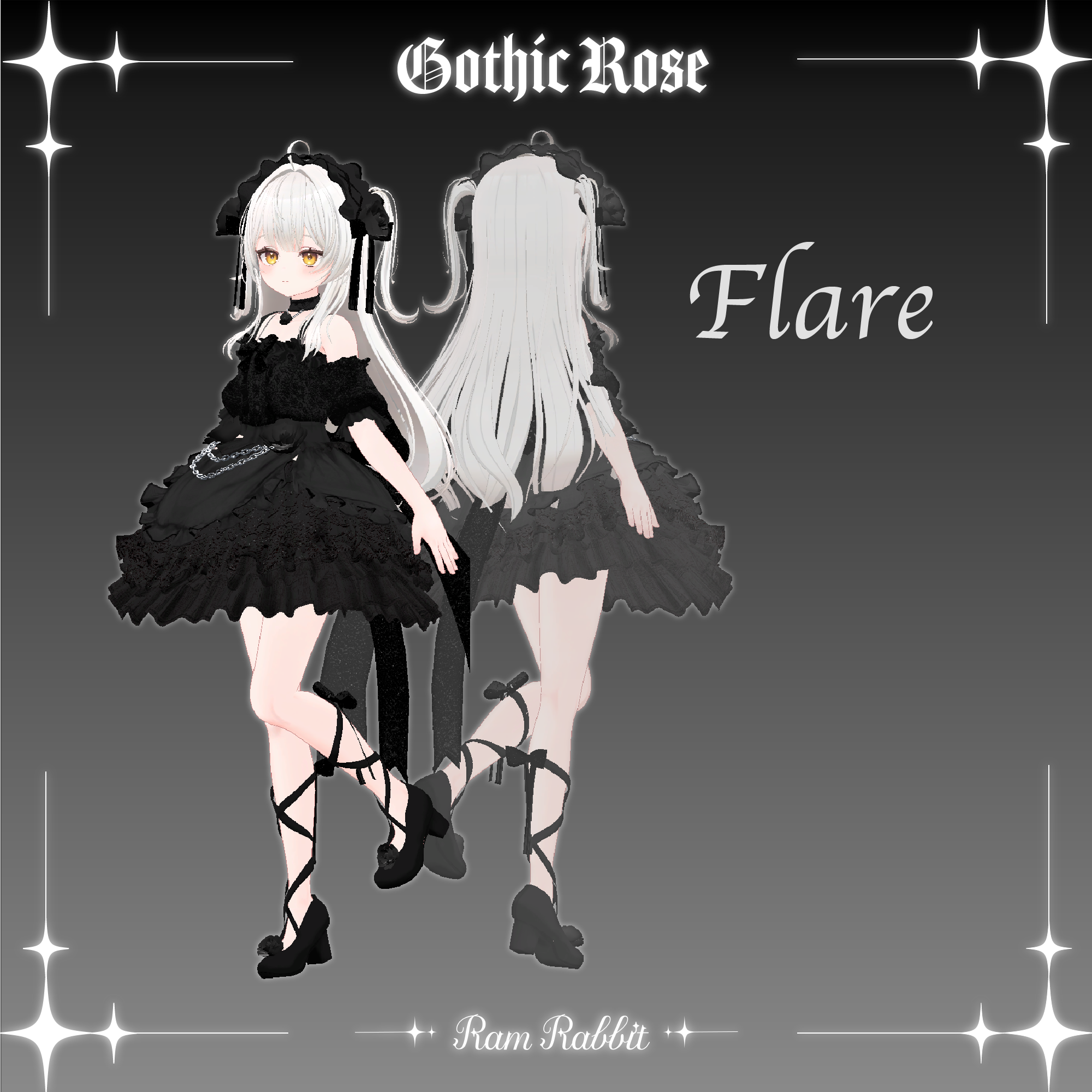 【18アバター対応】GothicRose【VRChat】 - Ram Rabbit - BOOTH