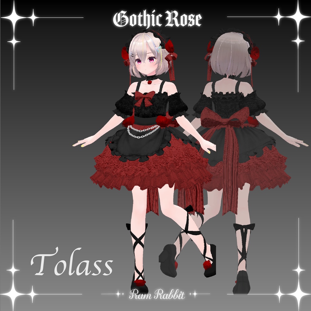 【18アバター対応】GothicRose【VRChat】 - Ram Rabbit - BOOTH