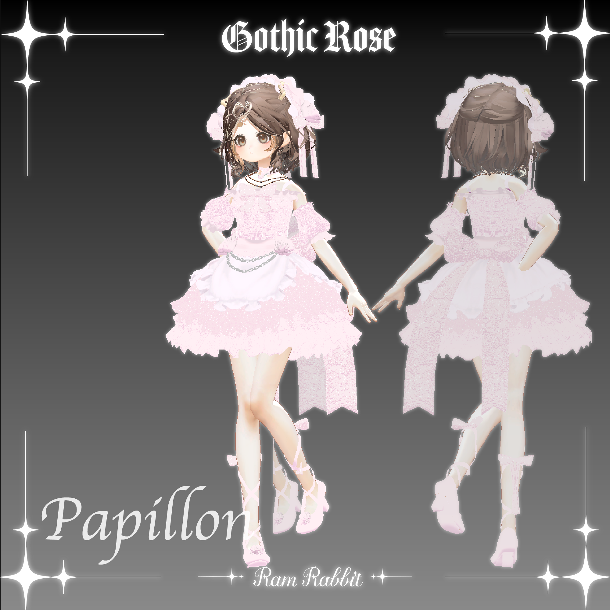 【18アバター対応】GothicRose【VRChat】 - Ram Rabbit - BOOTH