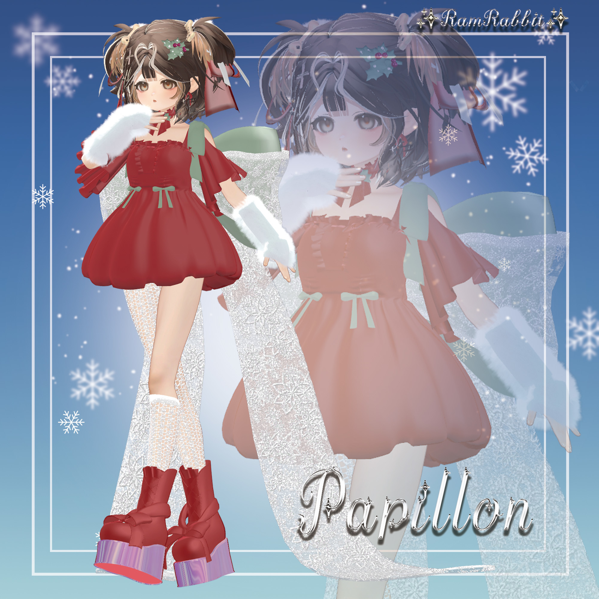 【24アバター対応】Winter Velvet【VRChat】 - Ram Rabbit - BOOTH