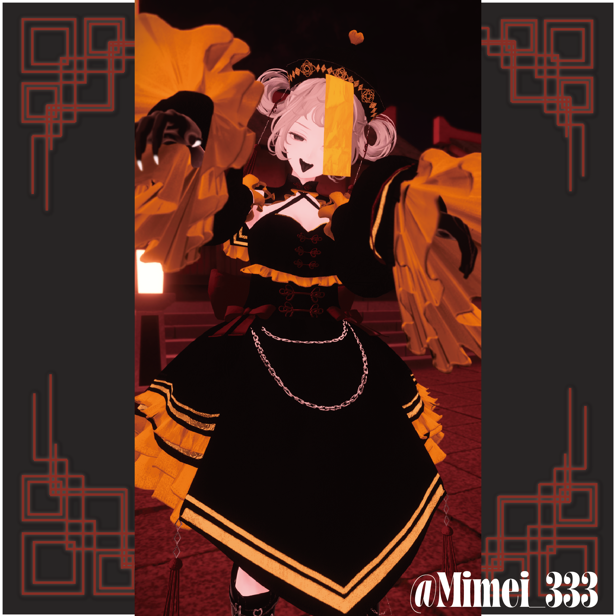 【28アバター対応】DressyChina【VRChat】 - Ram Rabbit - BOOTH