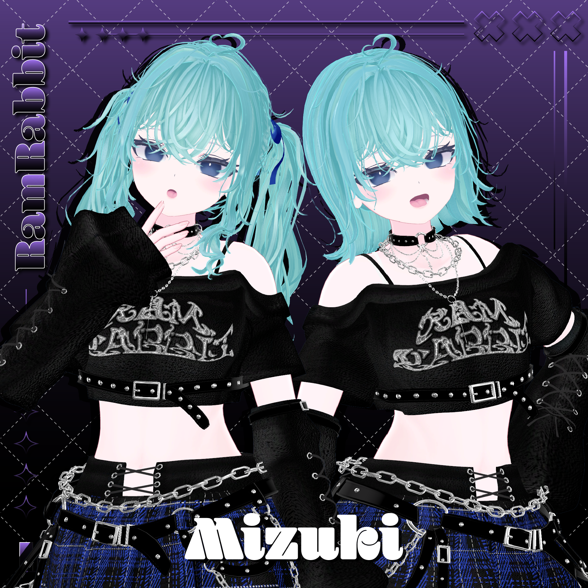 【26アバター対応】CloudyHair【VRChat】 - Ram Rabbit - BOOTH