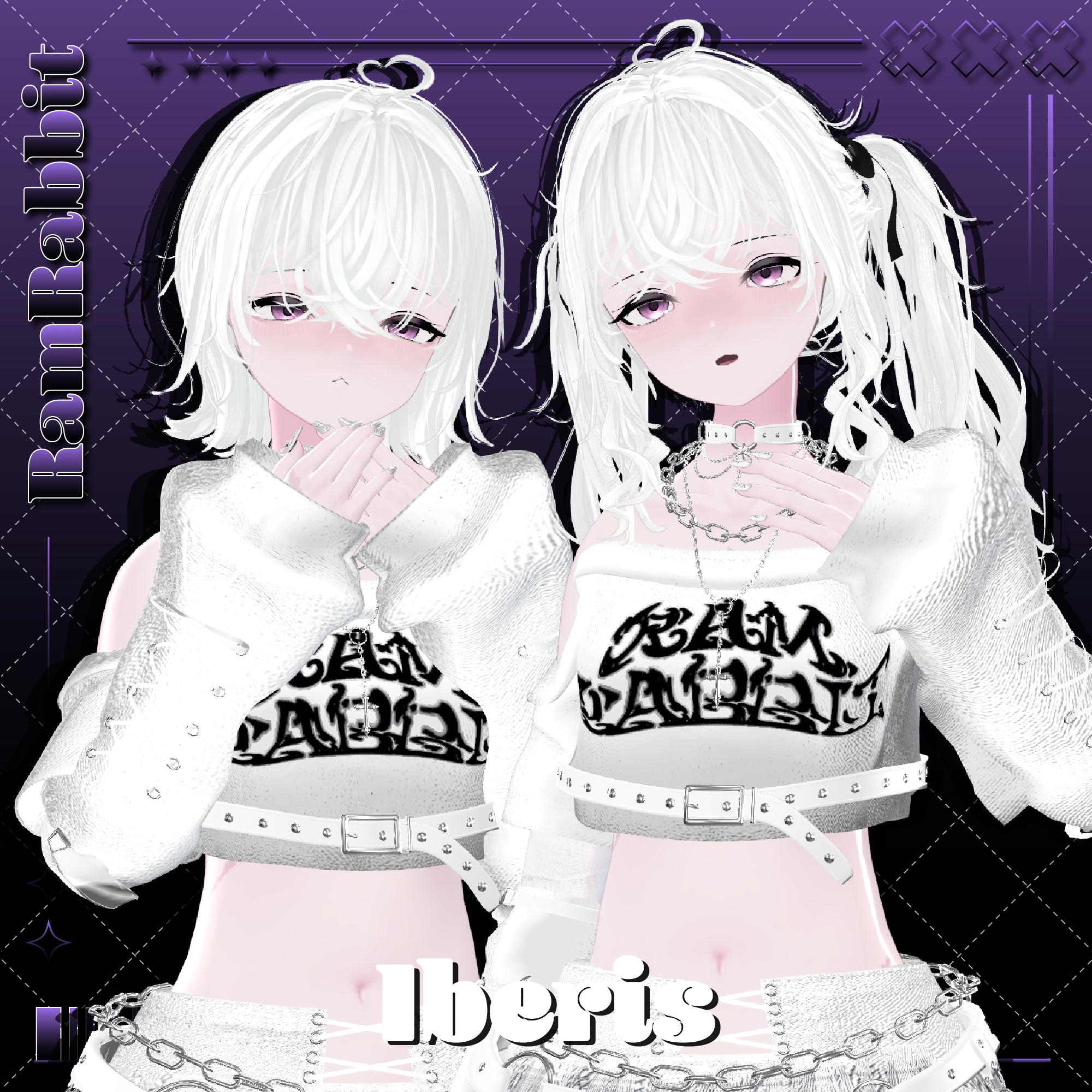 【26アバター対応】CloudyHair【VRChat】 - Ram Rabbit - BOOTH