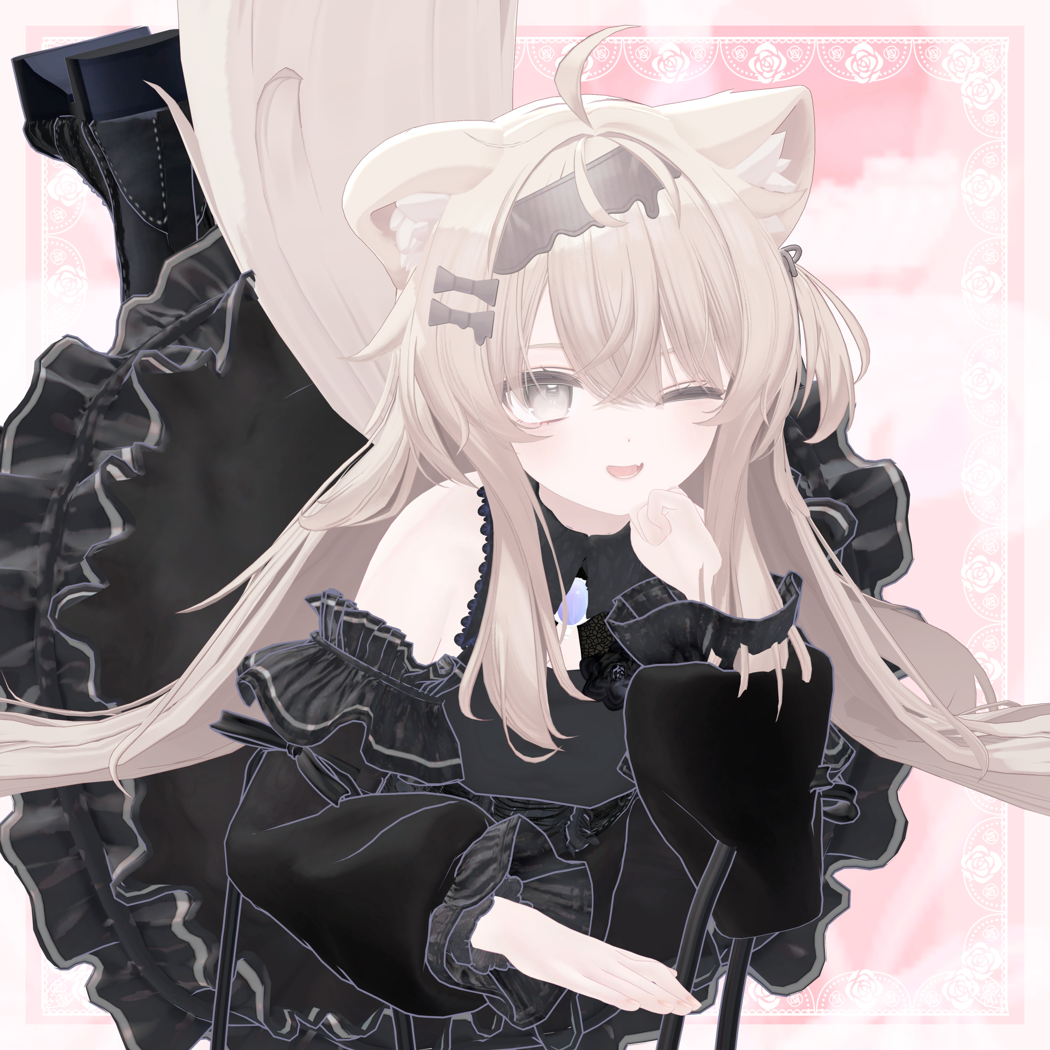 VRChat向け衣装モデル_プリティゴシック_Pretty_Gothic 『エク - Eku』対応差分 - ゆなにすたんのお店 - BOOTH