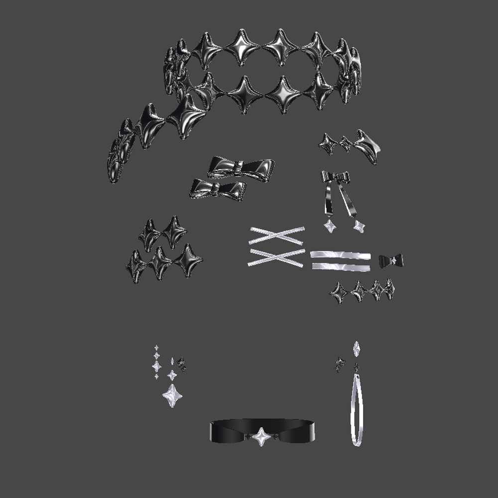 キラ するものたち 【 VRChat アクセサリー/ VRChat Accessories 】 - SweetCloud_3D - BOOTH