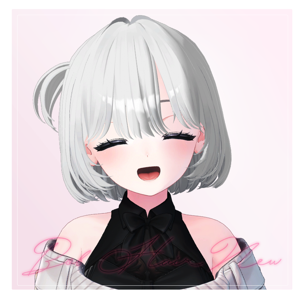 💞 bob hair new (No.2) ㅡ 【 VRChat Hair / 3Dヘアモデル】 - SweetCloud_3D - BOOTH