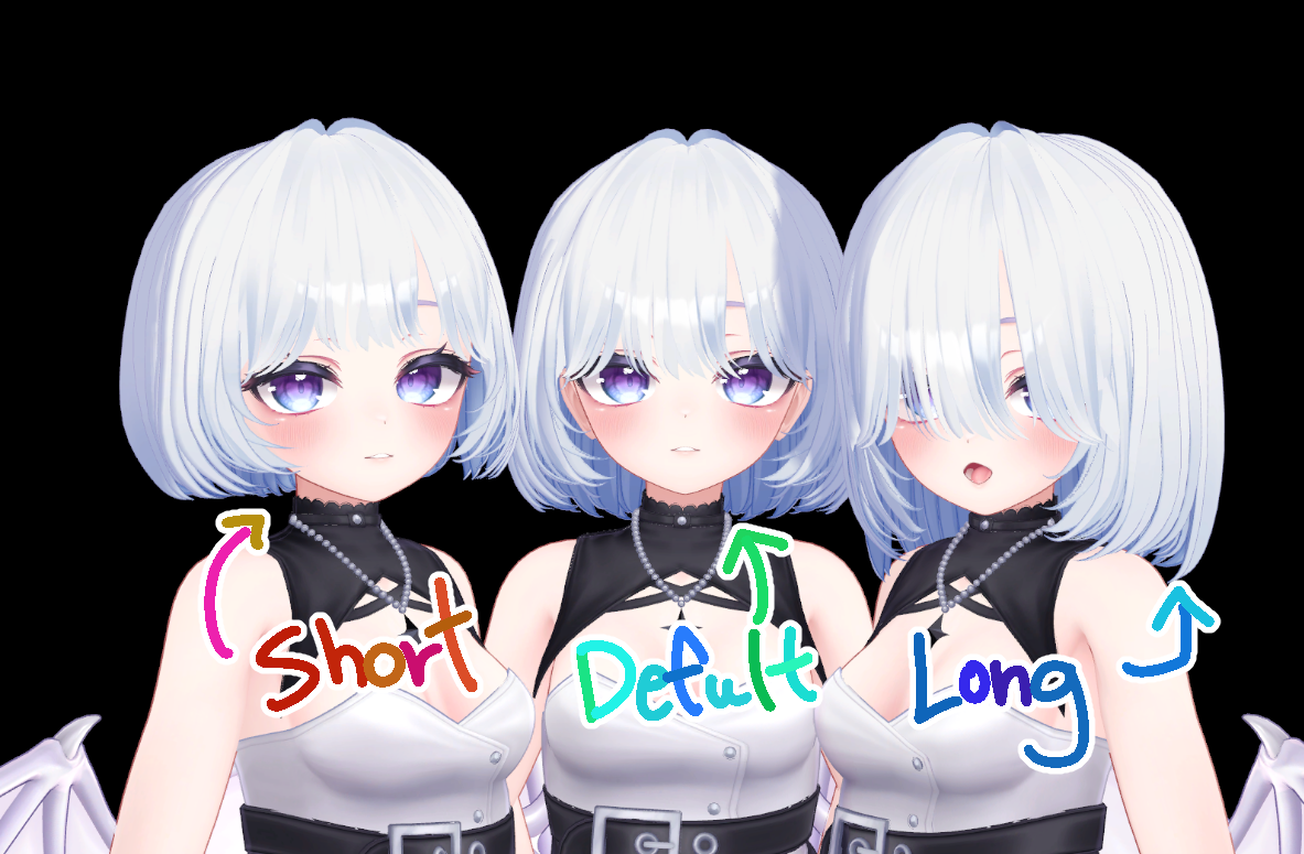 💞 bob hair new (No.2) ㅡ 【 VRChat Hair / 3Dヘアモデル】 - SweetCloud_3D - BOOTH