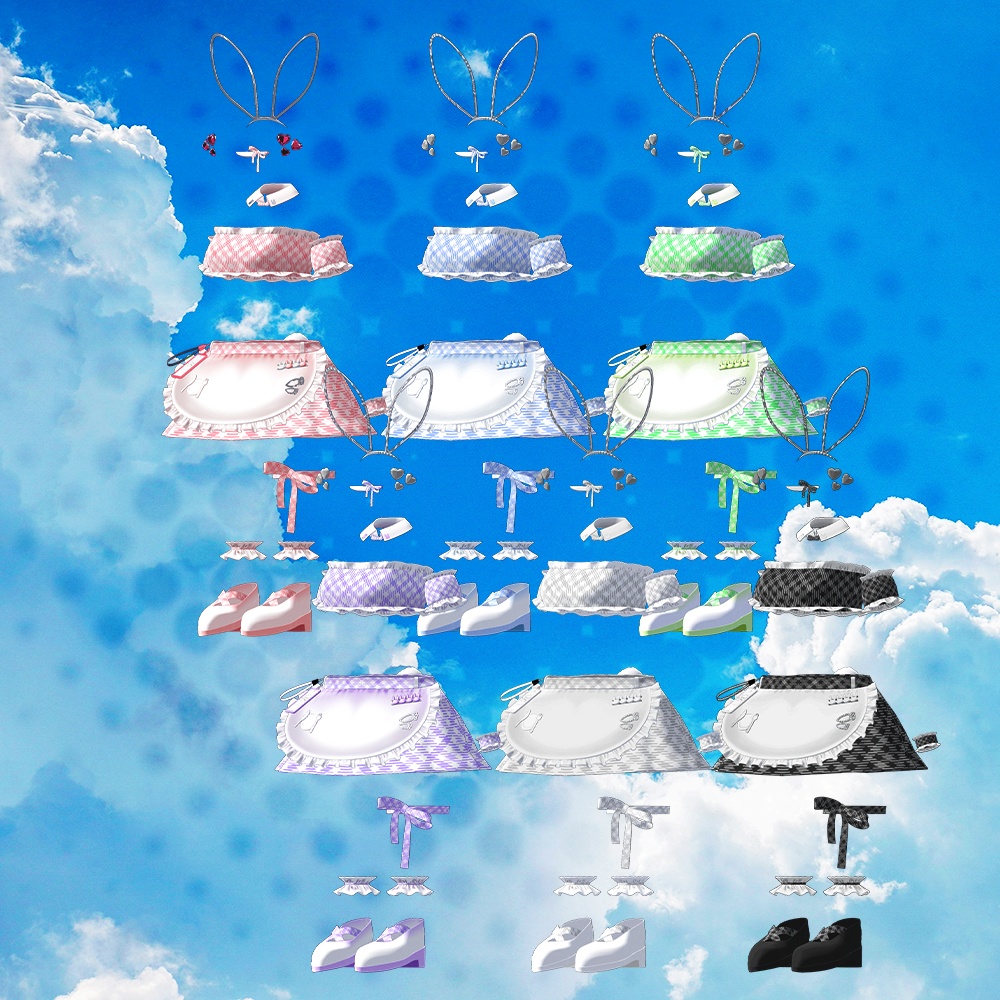 Ready made Bunny ₍ᐢ..ᐢ₎ 💖【 VRChat Clothes 】 - SweetCloud_3D - BOOTH