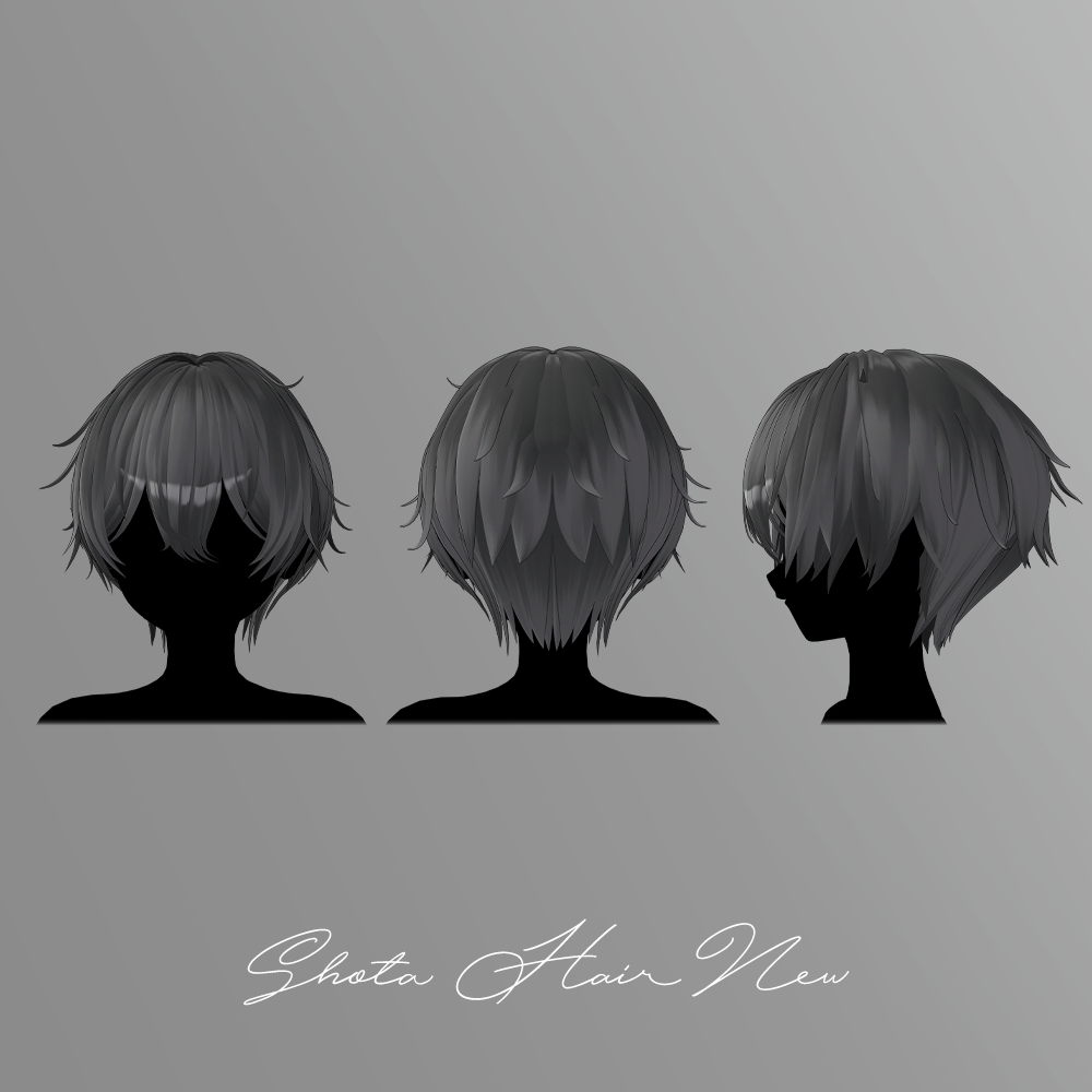 Shota hair new ㅡ 【 VRChat Hair / 3Dヘアモデル】 - SweetCloud_3D - BOOTH