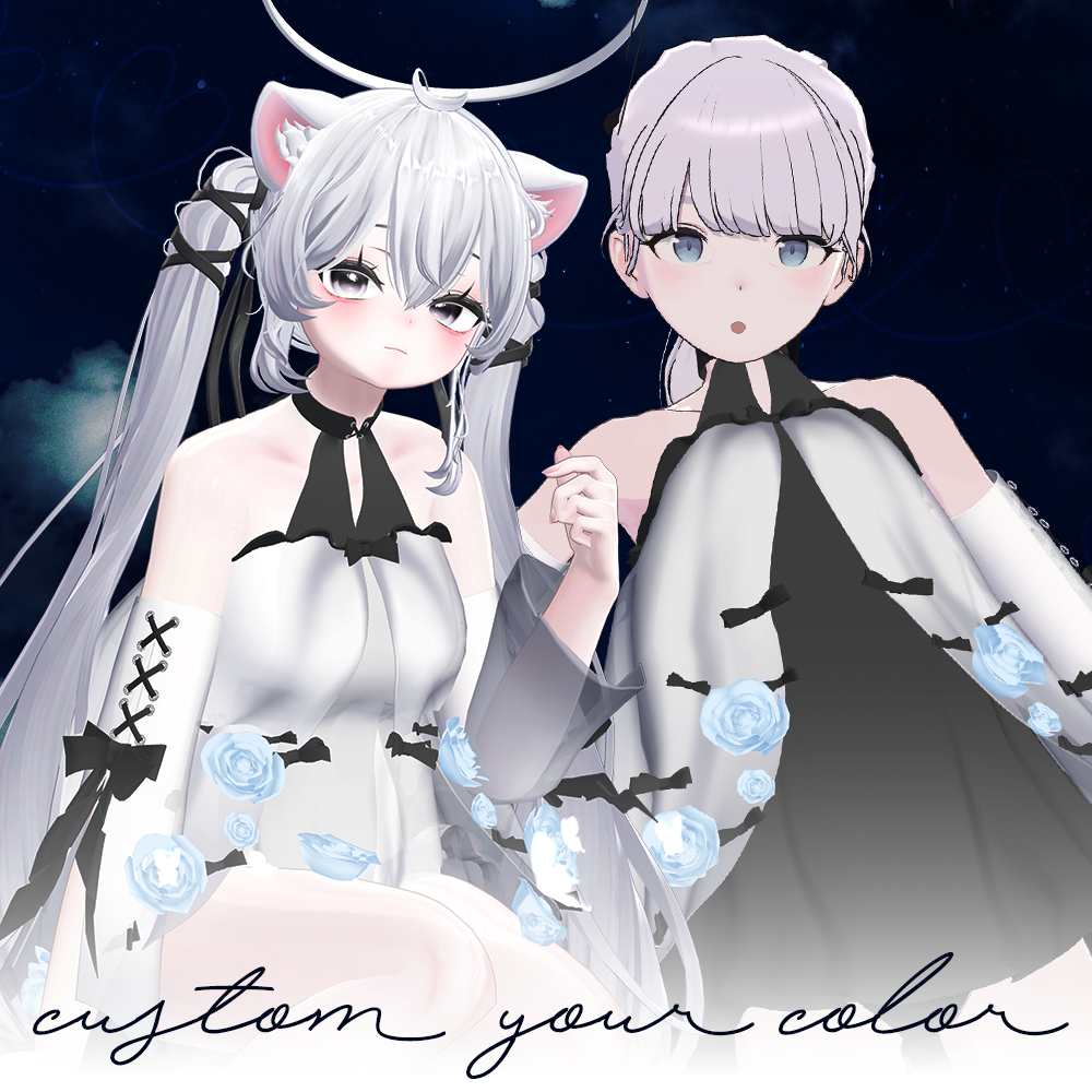 🌹親愛なる彼女に甘い夢を / Dear her sweet dreams -【 VRChat 衣装 / VRChat Clothes 】 - SweetCloud_3D - BOOTH