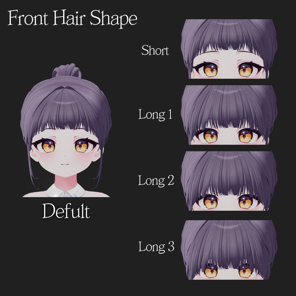 ⭐️ chop-bang Hair ㅡ 【 VRChat Hair / 3Dヘア 】 - SweetCloud_3D - BOOTH