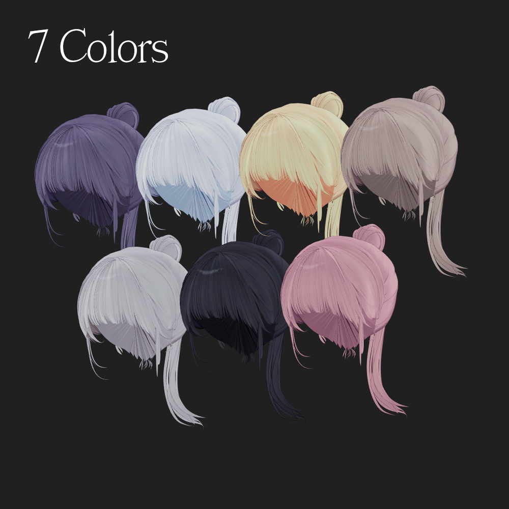 ⭐️ chop-bang Hair ㅡ 【 VRChat Hair / 3Dヘア 】 - SweetCloud_3D - BOOTH