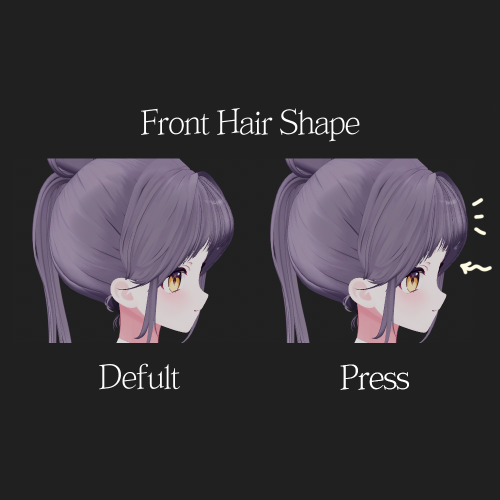 ⭐️ chop-bang Hair ㅡ 【 VRChat Hair / 3Dヘア 】 - SweetCloud_3D - BOOTH