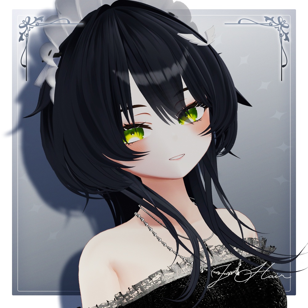 💙 J Hair ㅡ 【 VRChat Hair / 3Dヘア 】 - SweetCloud_3D - BOOTH