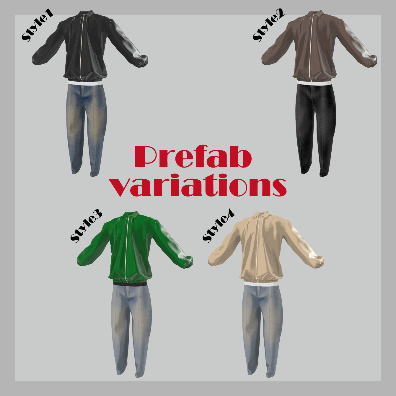 [VRC Outfit]CityStyle01（MA設定済み） - WAVEV - BOOTH