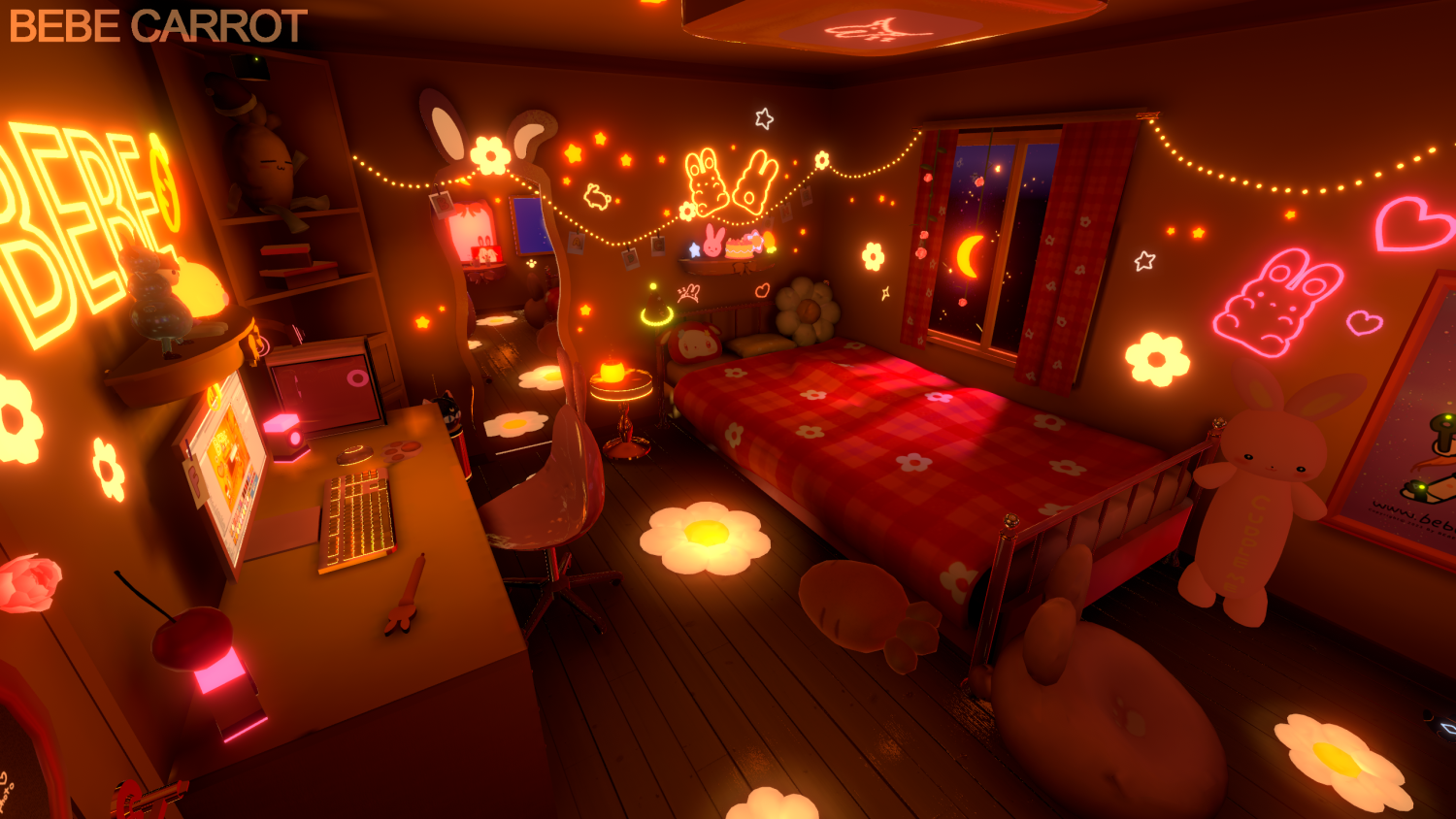 VRChat Bebe Chill room - bebecarrot - BOOTH