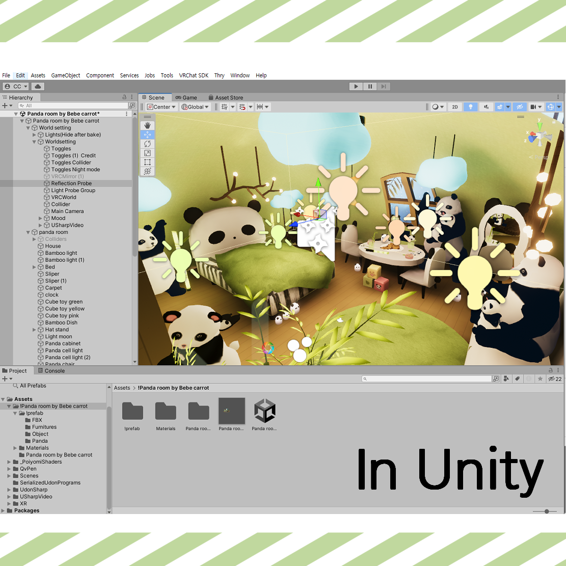 パンダpanda panda room & avatar & doll set - bebecarrot - BOOTH