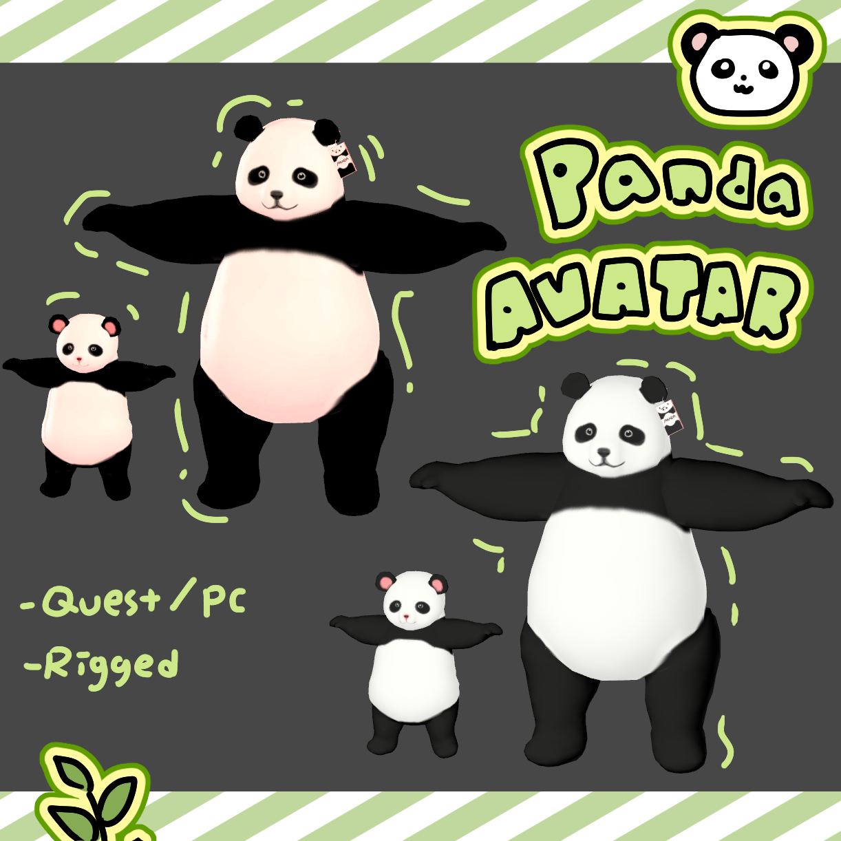 パンダpanda panda room & avatar & doll set - bebecarrot - BOOTH