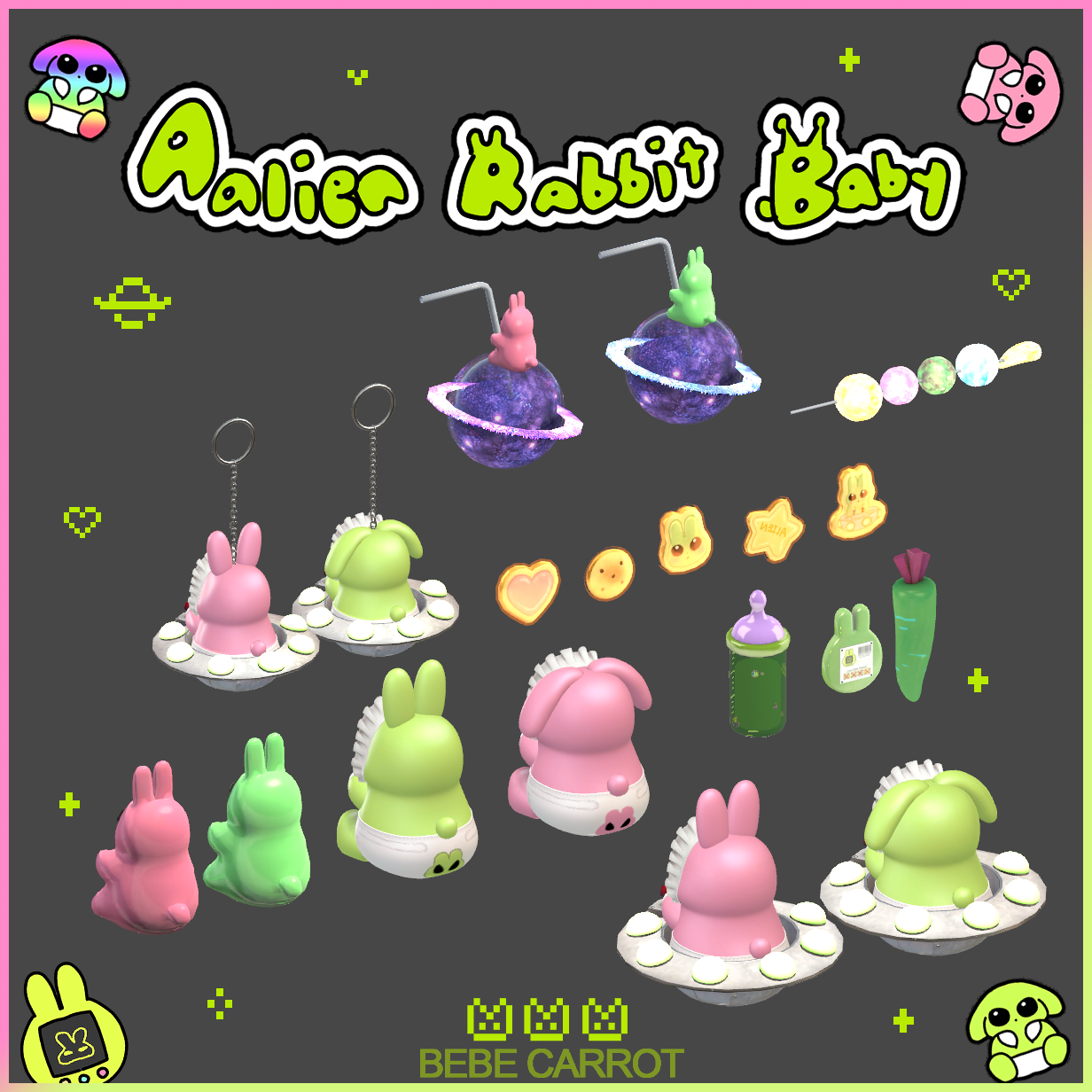 Alien Rabbit Goods エイリアン·ラビット グッズ - bebecarrot - BOOTH