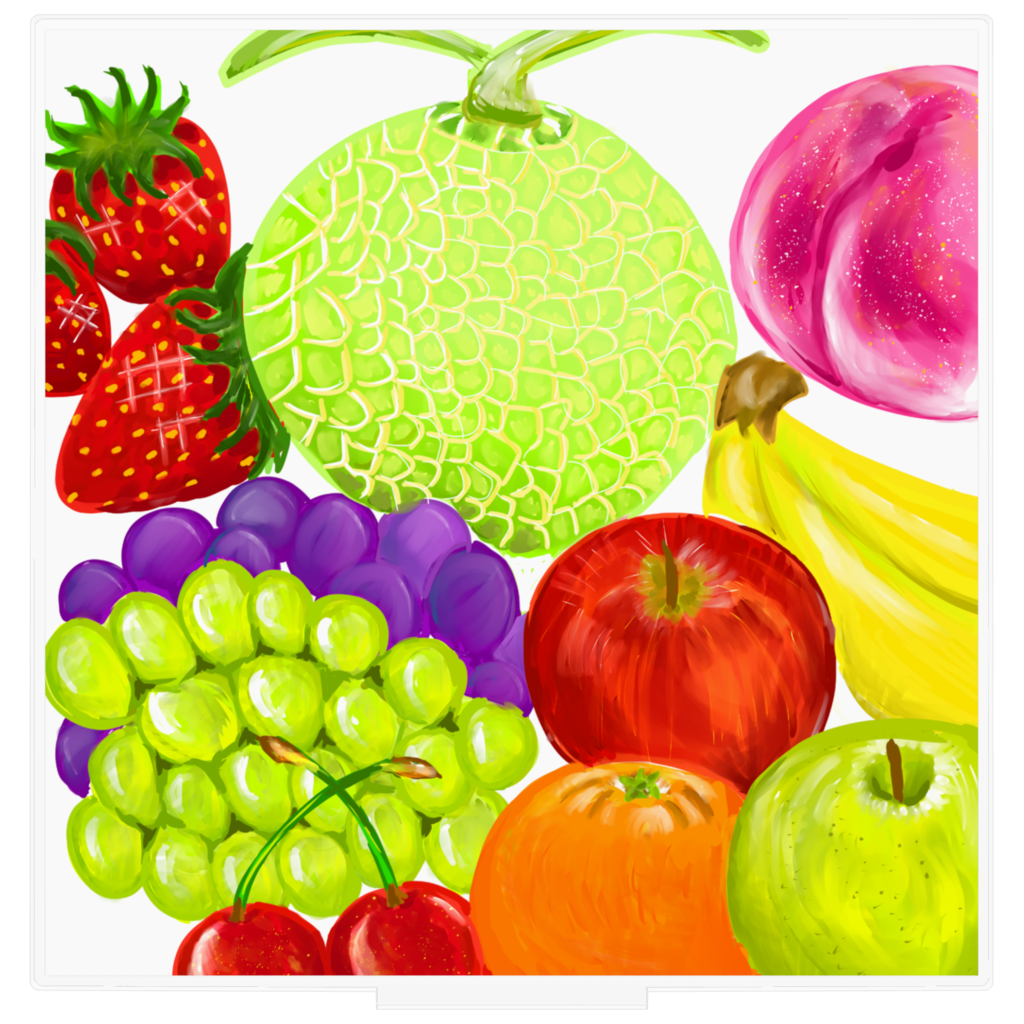 アクリルフィギュアフルーツ盛り合わせイラスト - EUREKA PROJECT // BY DIGITAL ART CENTER - BOOTH