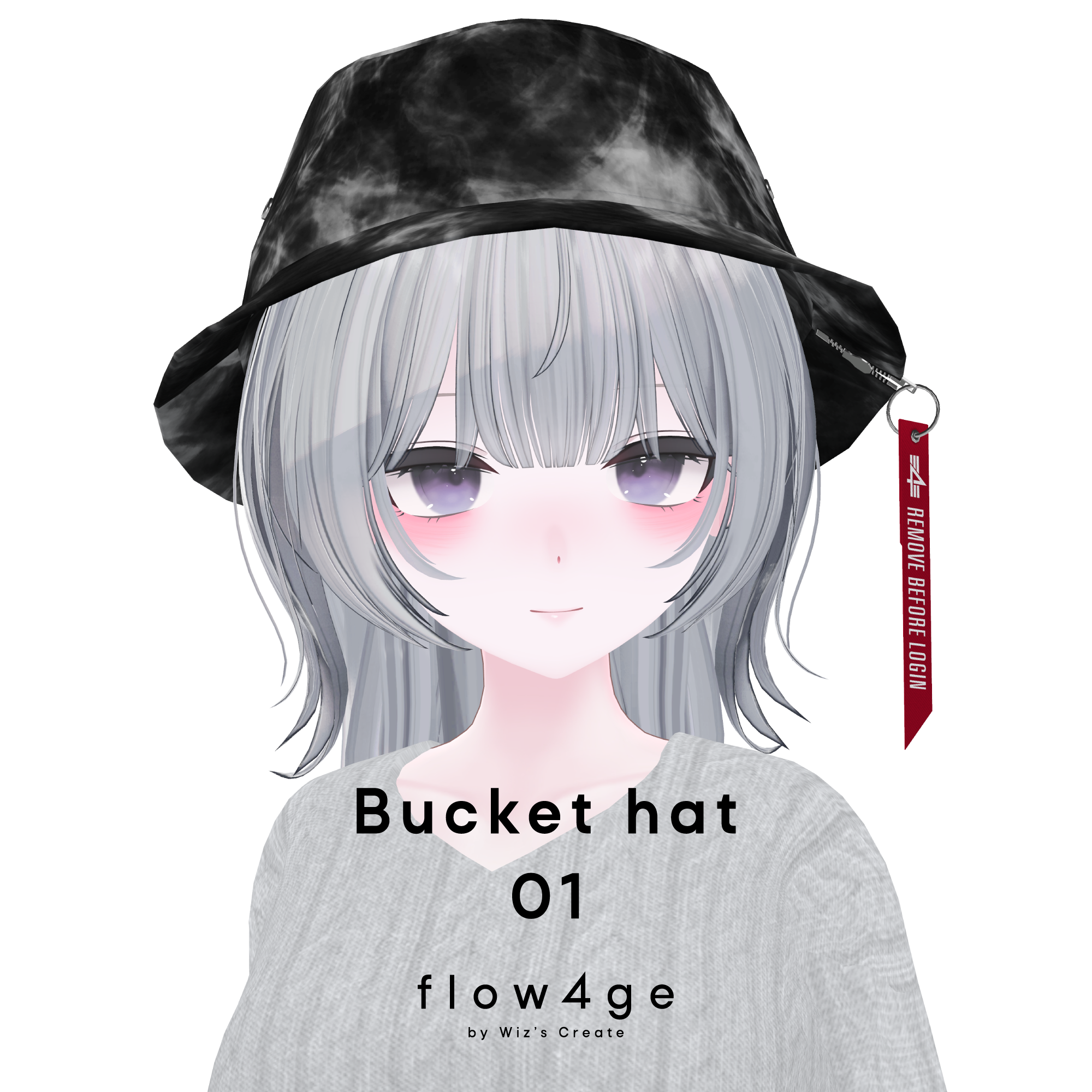 Bucket hat 01【VRChat想定】 - flow4ge - BOOTH