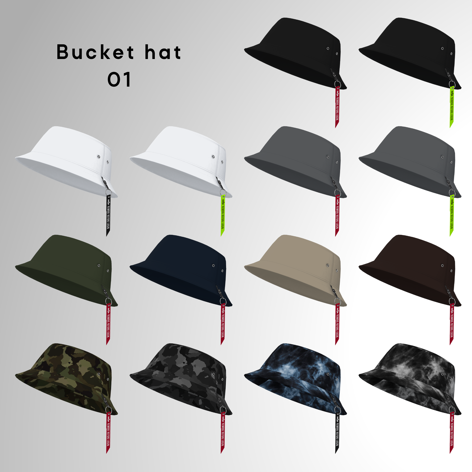 Bucket hat 01【VRChat想定】 - flow4ge - BOOTH