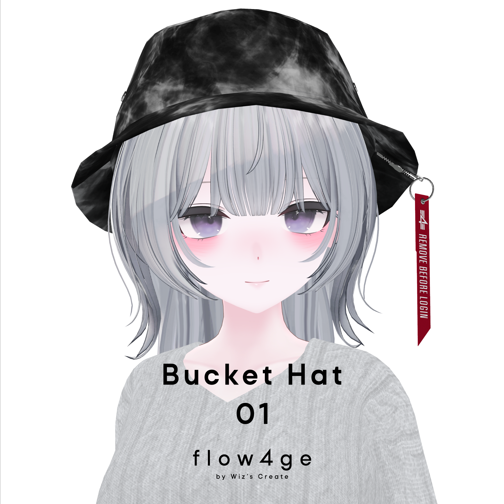 Bucket hat 01【VRChat想定】 - flow4ge - BOOTH