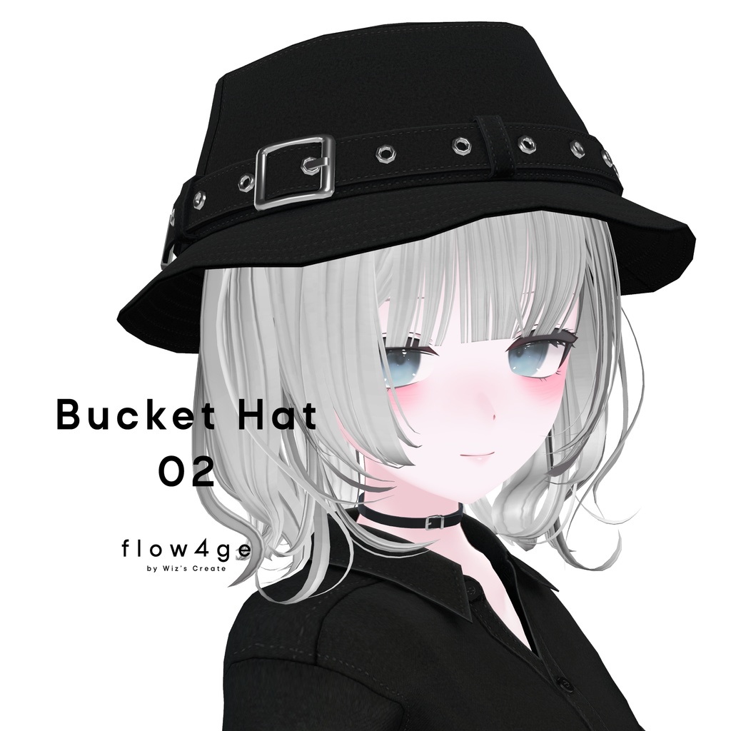 Bucket hat 02【VRChat想定】 - flow4ge - BOOTH