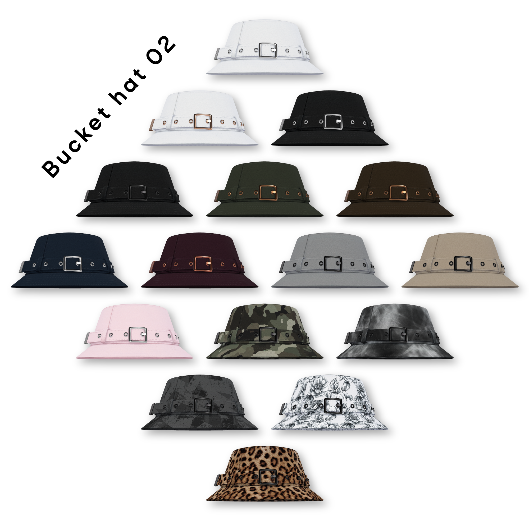 Bucket hat 02【VRChat想定】 - flow4ge - BOOTH