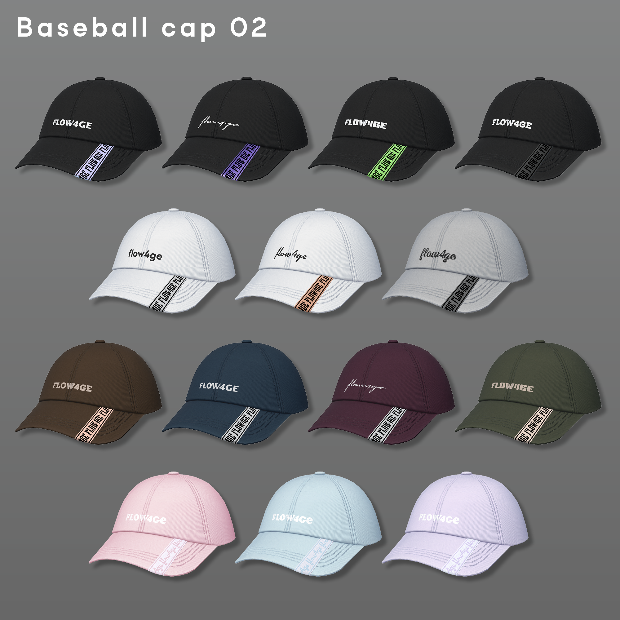Baseball cap 02【VRChat想定】 - flow4ge - BOOTH