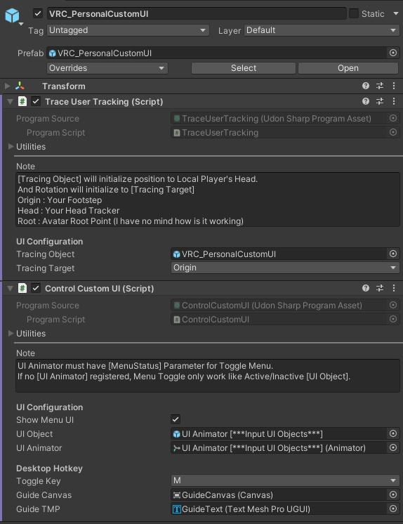 [VRC/Udon] Personal-Custom-UI Toolkit - Aparche Laboratory - BOOTH