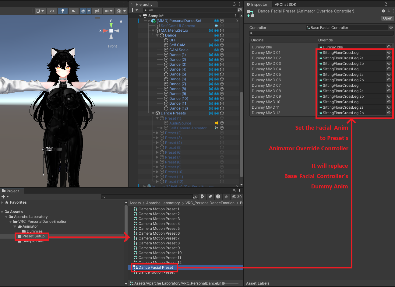 [VRC] Personal Dance Emotion【簡単アバターMMDメニュー】 - Aparche Laboratory - BOOTH