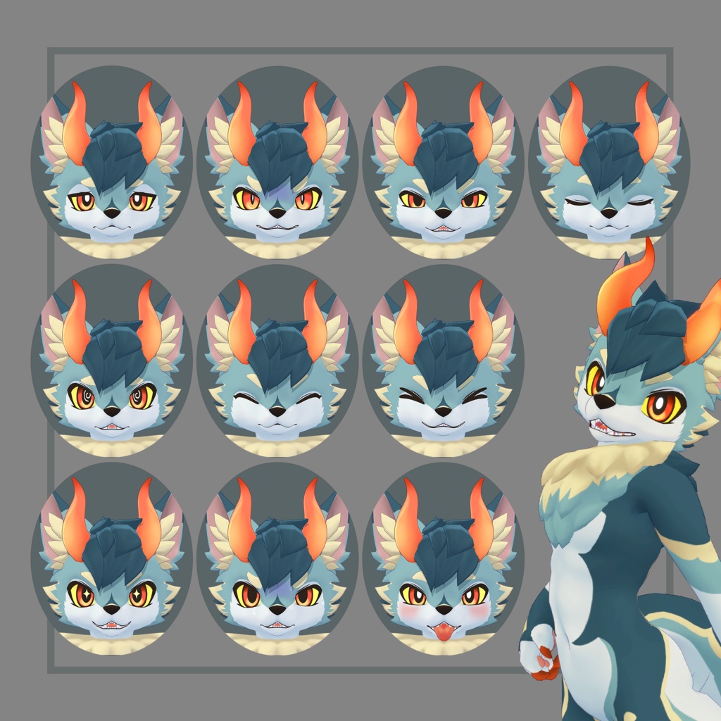 Fenrir(フェンリル) [VRCHAT AVATAR - PC] - Furriverse - BOOTH