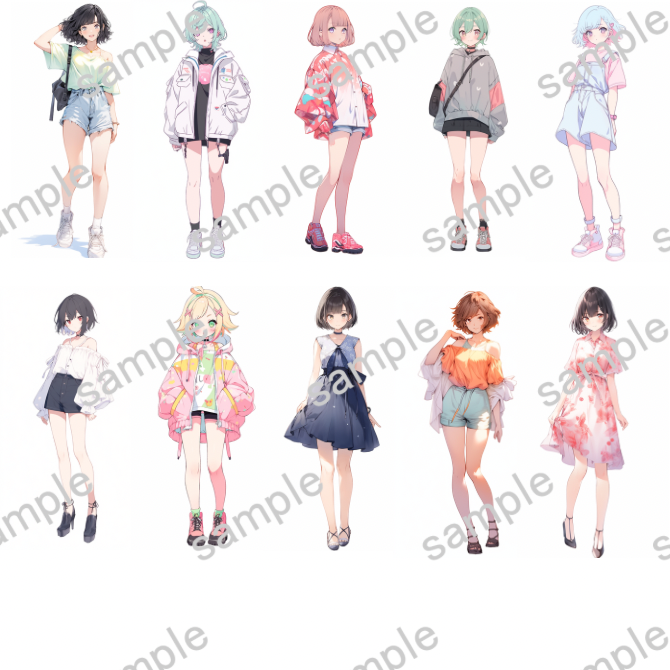 立ち絵セット（10個入り）｜IRIAM・TRPG向け - キャラソン工房 - BOOTH