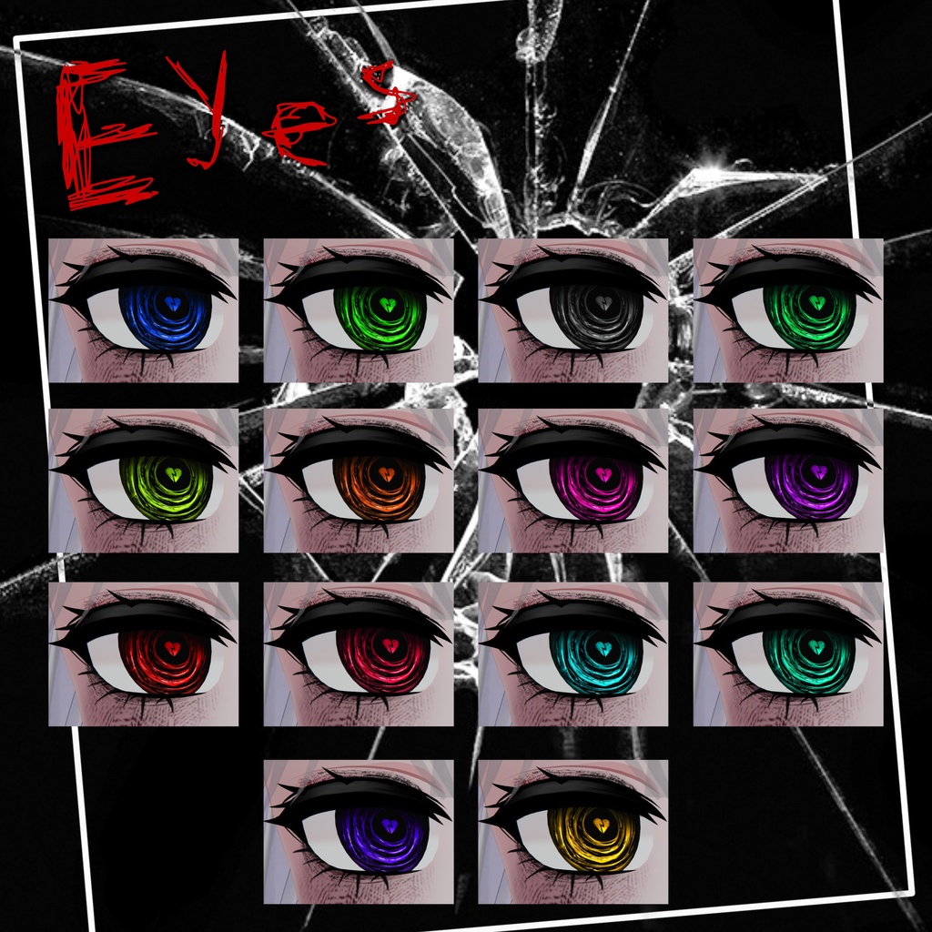 [15 Avatars] Perfectly Broken Eyes and Make Up Textures - Kandake's ...