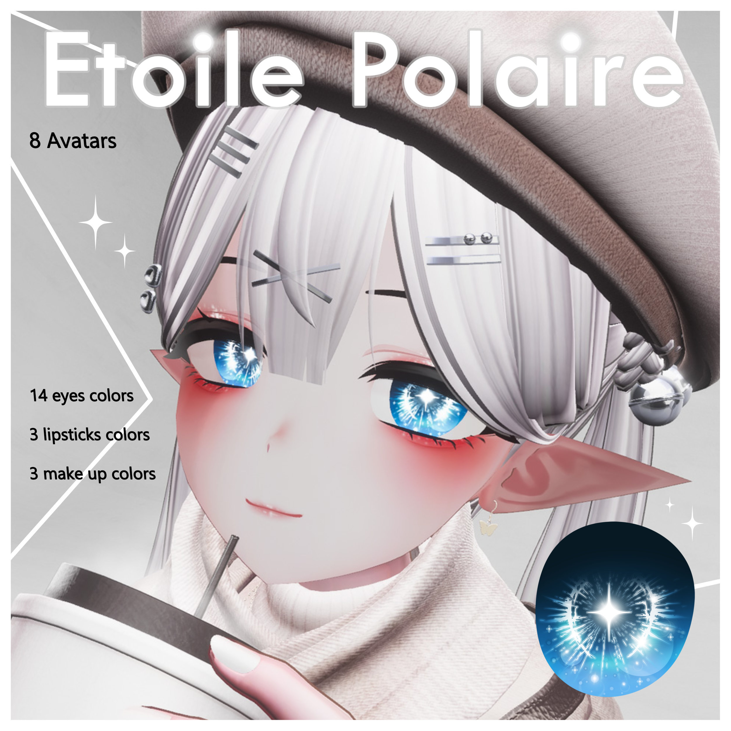 [8 Avatars] Etoile Polaire Eyes and Make Up Textures - Kandake's Nest ...