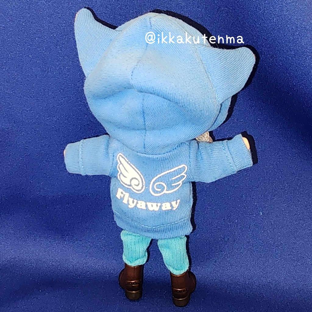 11cmドールサイズのジップアップパーカー【ターコイズ】 - GALLOP（handmade） - BOOTH