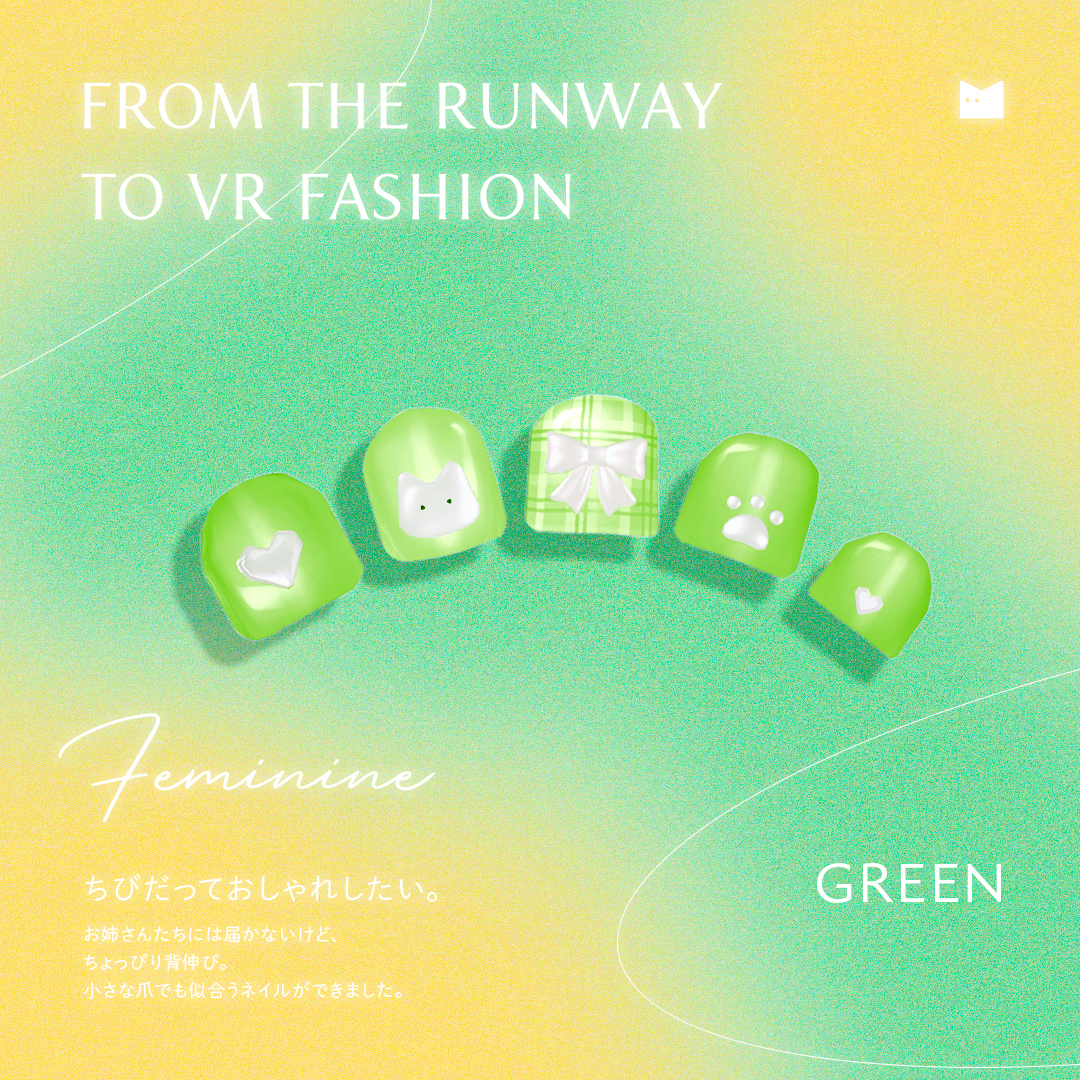【VRchat】CHIBI NAILS /ちびネイル 6色【オリジナル3Dモデル】 - Minajaco - BOOTH