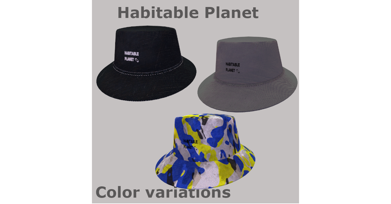 Bucket Hat VRChat向けアクセサリー - Habitable Planet - BOOTH