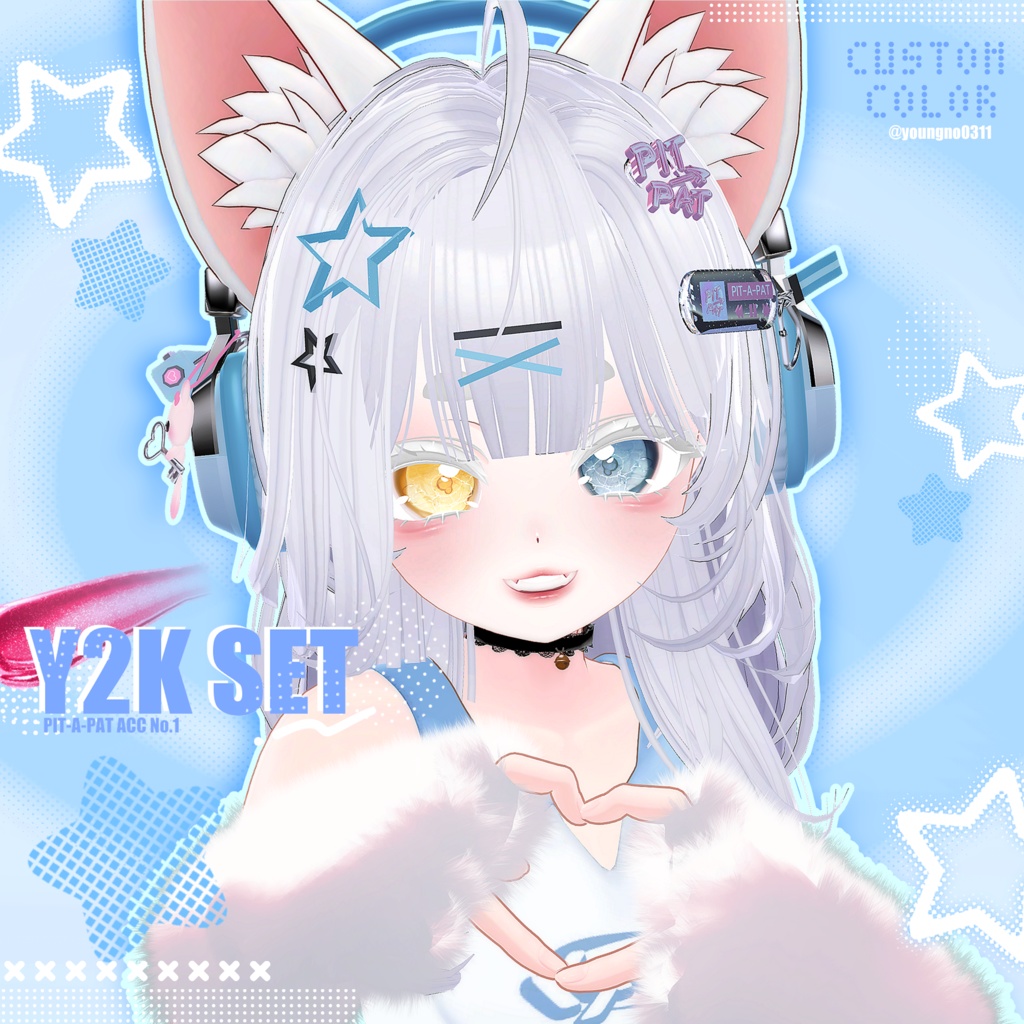 [Pit-A-Pat] Y2K ~ ACC SET ~ - XO_XO - BOOTH