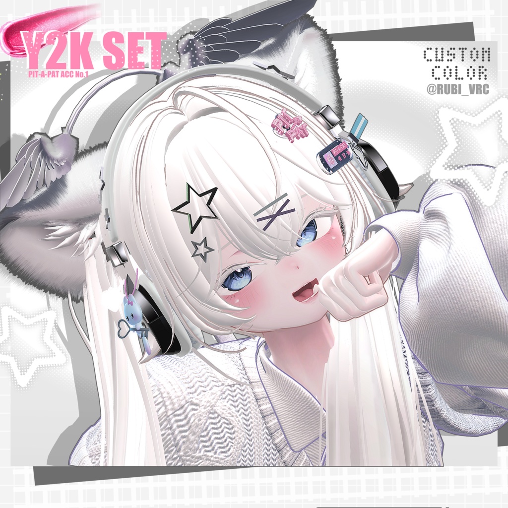 [Pit-A-Pat] Y2K ~ ACC SET ~ - XO_XO - BOOTH