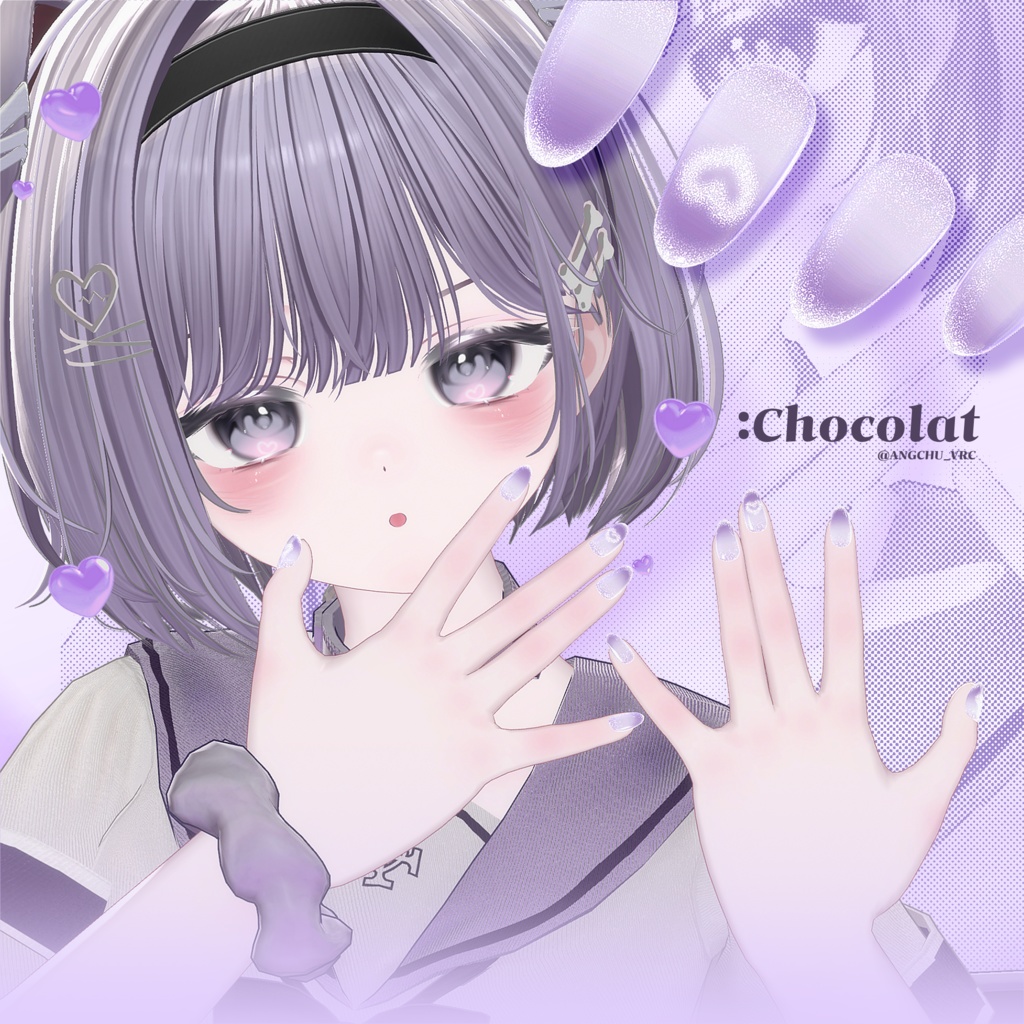 [Chiffon / Chocolat / Lime / Manuka / Shinano / Kikyo / Sio] Mousse ~ NAIL SET ~ - XO_XO - BOOTH