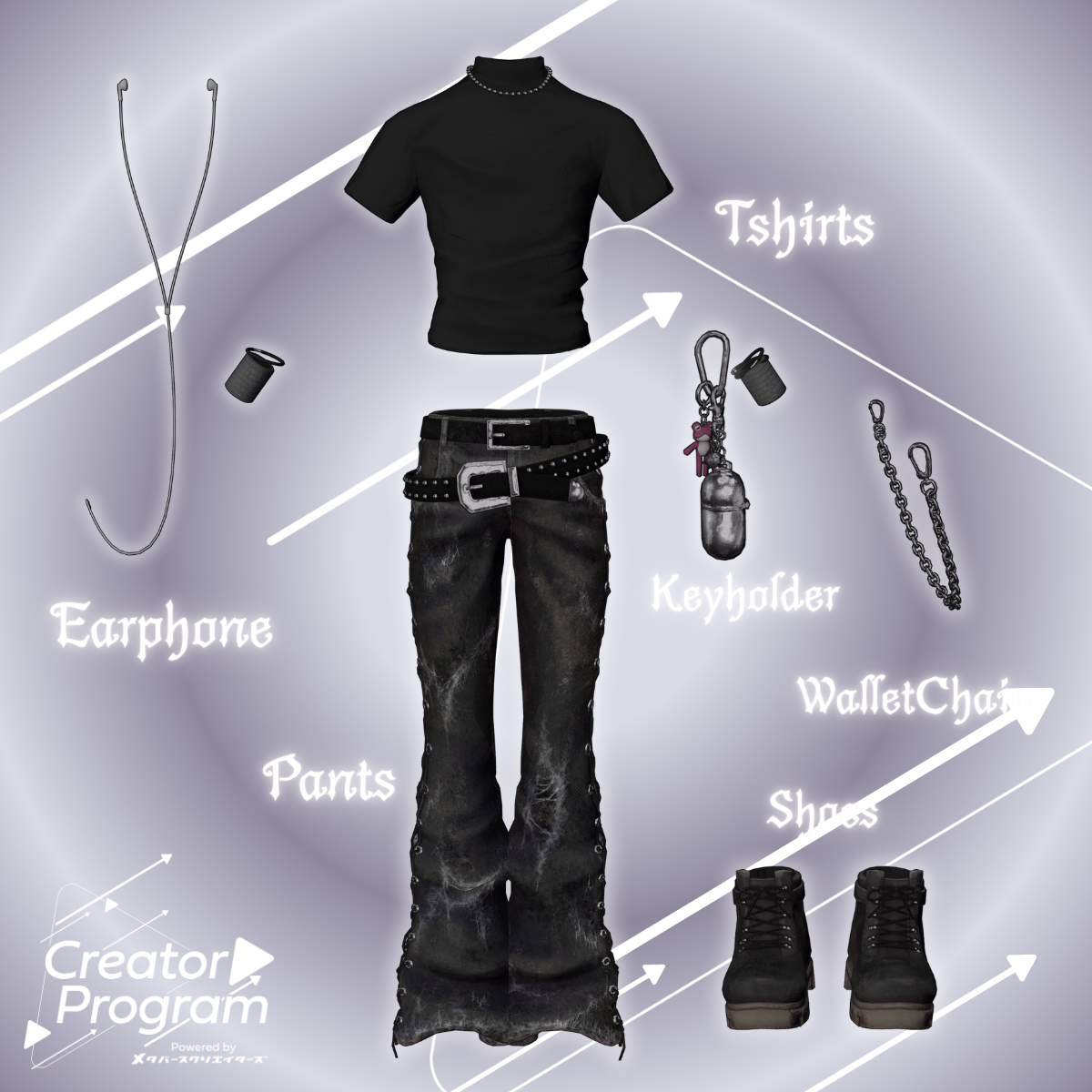 DustyLaceUp Streetwear - VRChat Men's Clothing / CP7 - MetaCreatorsTYO ...