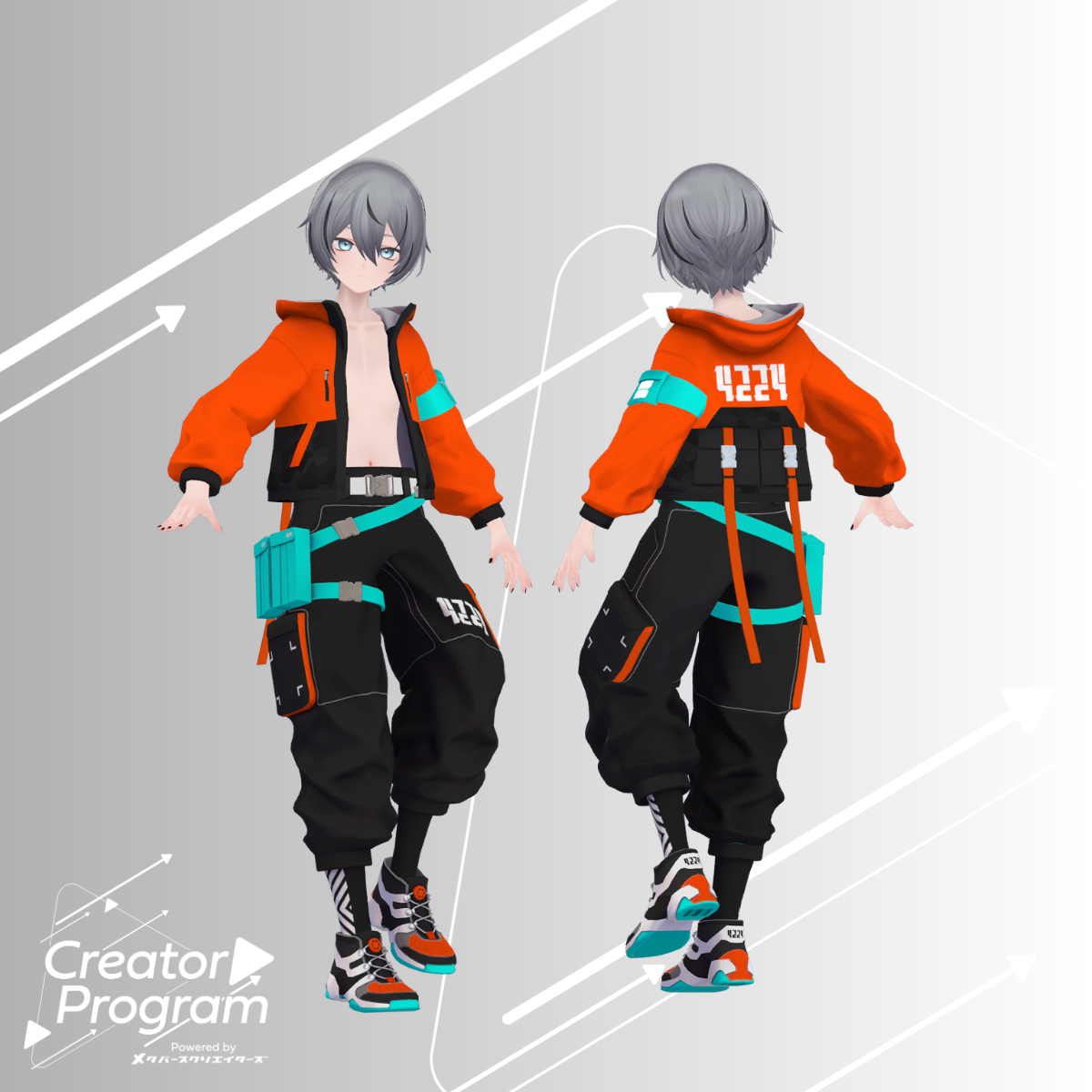 Cyberpunk No4224 Tech-wear Set - VRChat Men's Clothing / CP6 ...