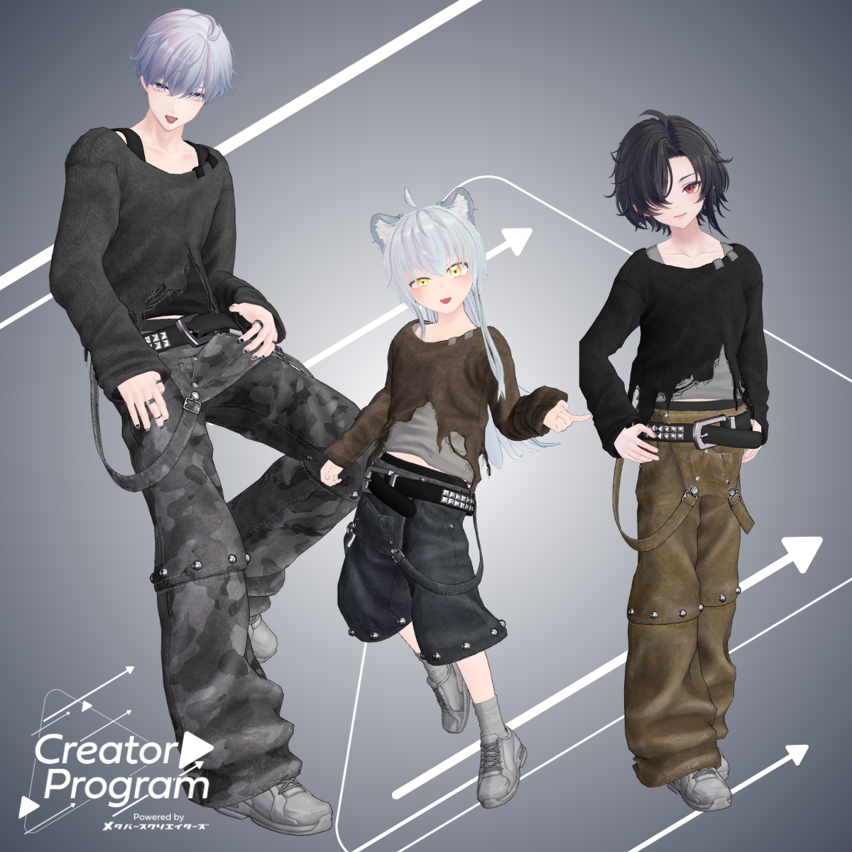 UNTHRDLayer: Street Wear Outfit Set - VRChat Men's Clothing / CP7 ...