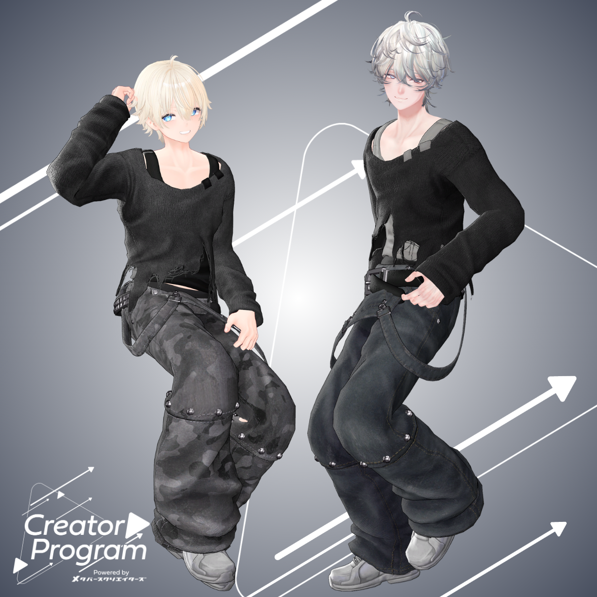 UNTHRDLayer: Street Wear Outfit Set - VRChat Men's Clothing / CP7 ...