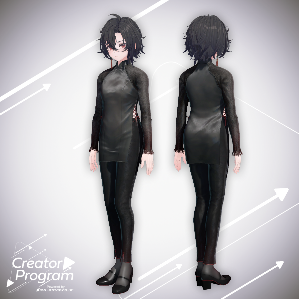 Eastern Song (Ao Dai-inspired satin outfit) - VRChat Men's Clothing ...