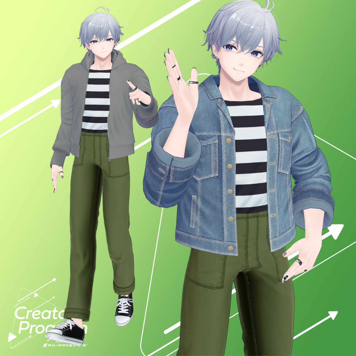 GJacketSet - VRChat Men's Clothing / CP1 - MetaCreatorsTYO EN - BOOTH